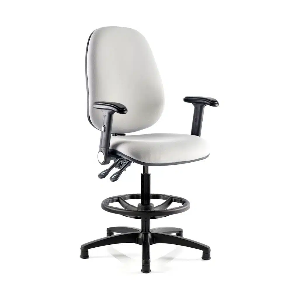 KIRBY Tall Draughtsman Chair | Industrial Seating | 5 Year Warranty