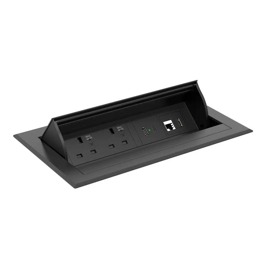 CLICK Through Desk Power Module | Desktop Power | 5 Year Warranty