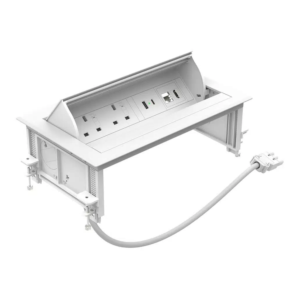 CLICK Through Desk Power Module | Desktop Power | 5 Year Warranty