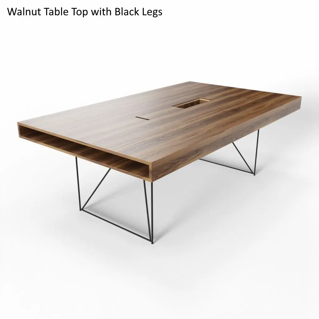 AIR 8 Person Boardroom Table With Skid Frame | Meeting Room Furniture ...